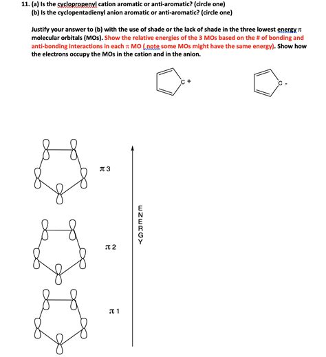 Solved A ﻿is The Cyclopropenyl Cation Aromatic Or