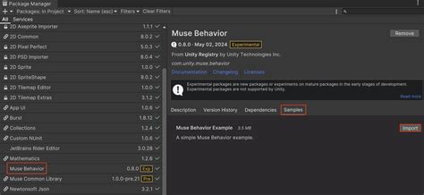 Install Muse Behavior With The Package Manager Muse Behavior 0110