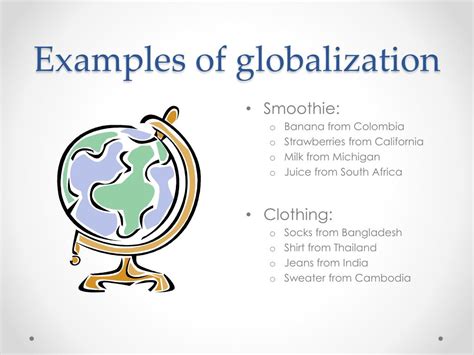 Globalization Examples
