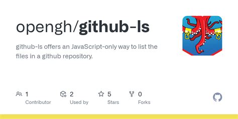 Github Opengh Github Ls Github Ls Offers An Javascript Only Way To List The Files In A Github