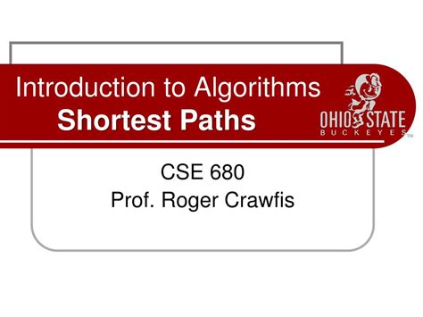 PPT Introduction To Algorithms Shortest Paths PowerPoint Presentation ID