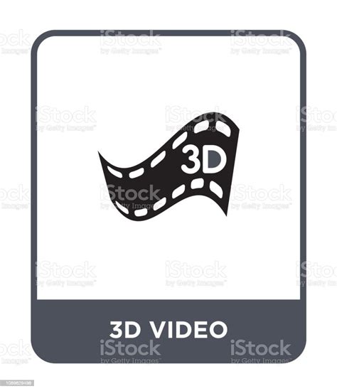 흰색 바탕에 3d 비디오 아이콘 벡터 3d 비디오 유행 가득 영화관 컬렉션에서 아이콘 감독에 대한 스톡 벡터 아트 및 기타 이미지 감독 디자인 로고 Istock