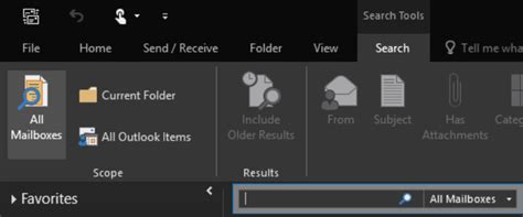 Certain Mailbox Doesnt Allow Subfolder Search Outlook 2016 Cloud Computing And Saas