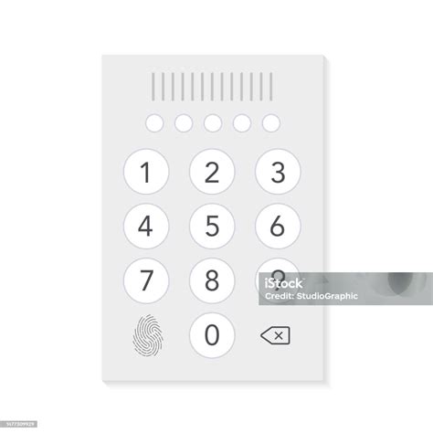 인터콤 가드 아이콘 만화 벡터 비디오 도어 지문 알람 카메라 흰색 배경에 투명한 흰색 카메라가 있는 현대적인 인터콤 가정 보안을