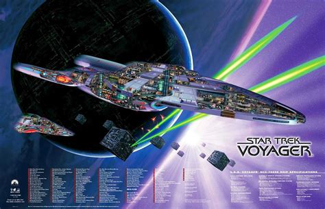 Image Uss Voyager Cutaway Poster Memory Alpha Fandom Powered By Wikia