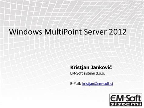 PPT Windows MultiPoint Server 2012 PowerPoint Presentation Free Download ID 4242426