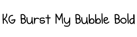 KG Burst My Bubble Bold Font FFonts Net