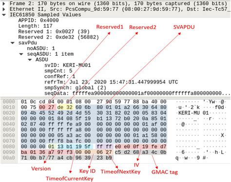 captured sv packet with aes gmac download scientific diagram