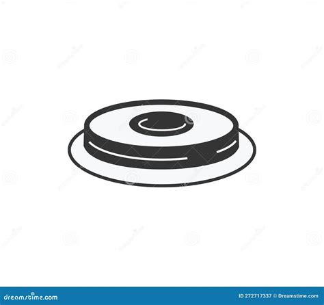 Monochromatic Electric Stove Burner Icon Vector Illustration Stock