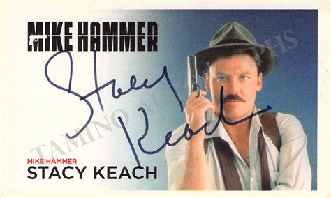 Stacy Keach Autograph Photograph And Flyer Mike Hammer Tamino Autographs