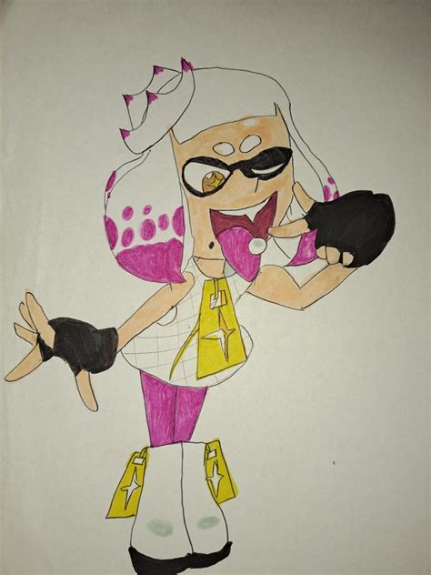 Splatoon Pearl Wearing A Pearl By Nemuri01 On Deviantart