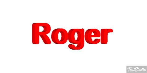 Roger Name Animated  Logo Designs