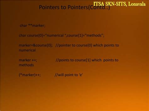 Ppt Unit Ii Pointers In C And File Handling Powerpoint Presentation