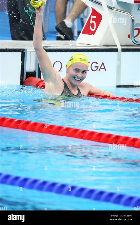 July 26th 2021 Tokyo Japan Ariarne Titmus Of Australia Wins The