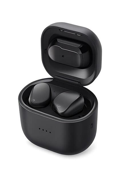 Premium Ai Image Black Wireless Earbud With Charging Case