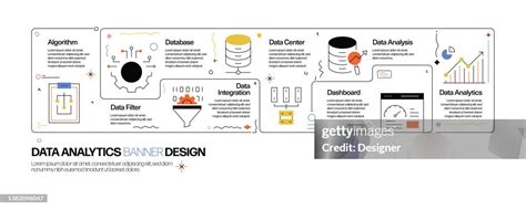Data Analytics Concept Line Style Vector Illustration High Res Vector