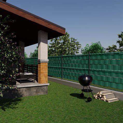 Stínicí Pasy Na Plot Plotovy Vyplně Pvc Na Ploty Výška 19cm Zelená