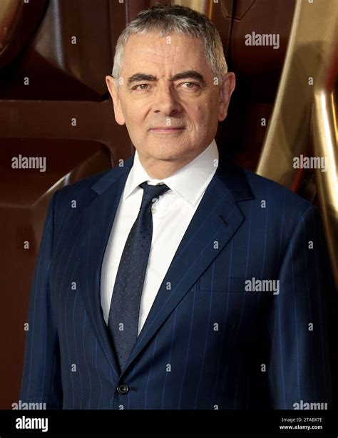 Nov 28 2023 London England Uk Rowan Atkinson Attending Wonka