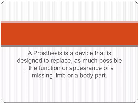 Upper Limb Functional Prosthesis Pptx