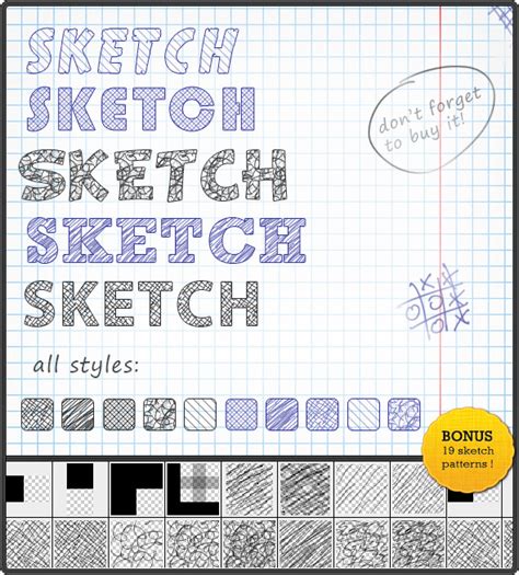Sketch Text Styles By Eucalyptuss Graphicriver