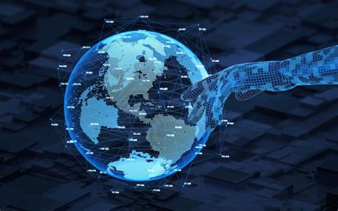 Premium Photo Big Data And Digital Earth D Rendering