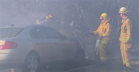 Grass Fire Along Highway 113 Burns 5 Vehicles Parked At Uc Davis Good