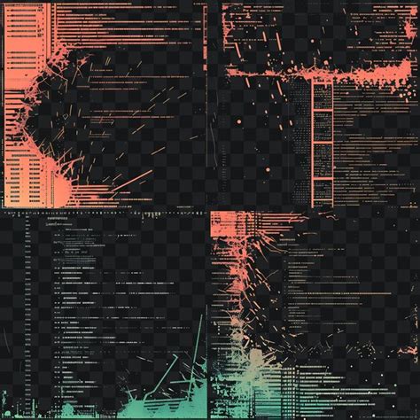 Premium Psd Design Of Hacking Hacking Simulation Terminal Displays With Cracked In Collage Y2k