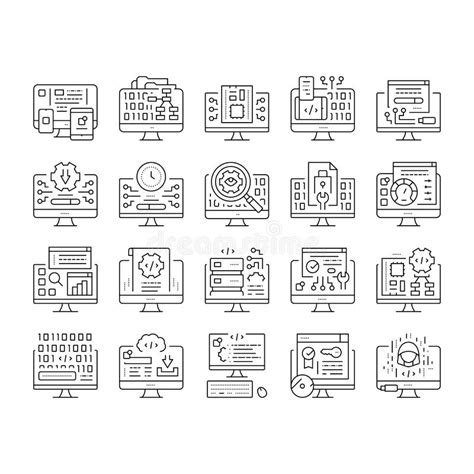 Software Development Icons Stock Illustrations 11312 Software