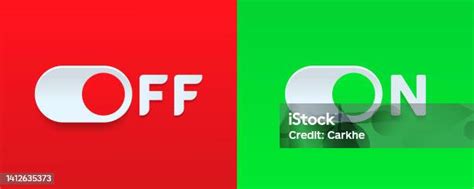켜기 및 끄기 스위치 크리에이티브 로고를 전환합니다 스위치 토글 버튼을 On Off 재질 디자인 스위치 버튼이 설정됩니다 Ui 아이콘을 열고 닫습니다 활성 및 비활성