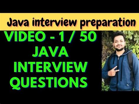 Video Fundamentals Of Java Part Java Interview Questions YouTube