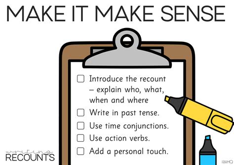 Recount Writing Posters Slides And Templates Checklists And Prompts For