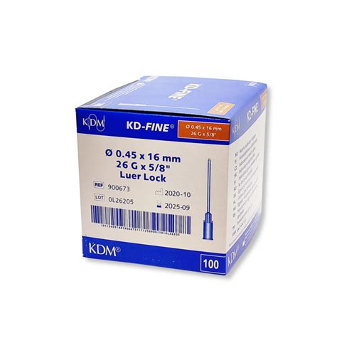 Igła Iniekcyjna KD FINE 0,45 x 16 mm/100 szt. - Sklep medyczny cezal24 ...
