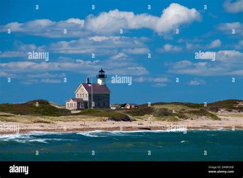 Block Island North Lighthouse Across Cow Cove Block Island National