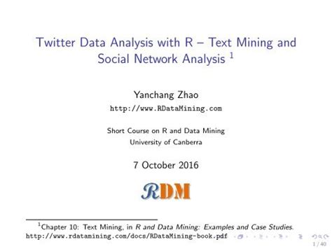 Twitter Data Analysis With R Text Mining And Social Network Analysis