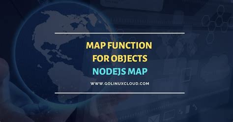 Create Map Function For Objects Instead Of Arrays Nodejs Map