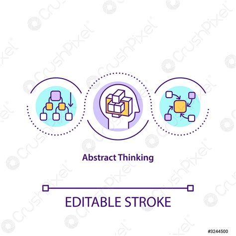 Abstract Thinking Concept Icon Stock Vector 3244500 Crushpixel