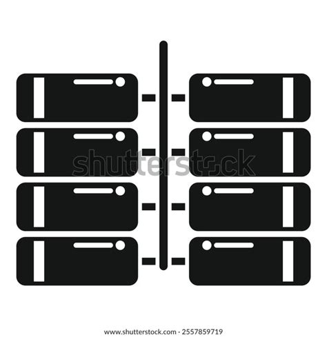 Server Rack Icon Representing Data Center Stock Vector Royalty Free 2557859719 Shutterstock