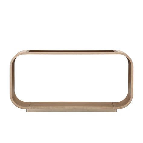 West Kensington Console Table In Sea Salt Caramel By Michael Amini