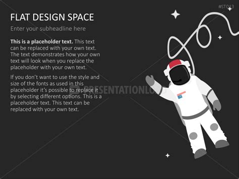 Flat Design Space PowerPoint Templates PresentationLoad