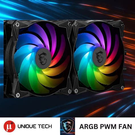 Jual Argb Apa1225m12 Fan Pwm 1500 2500 Rpm For Msi Mag Coreliquid 240r 360r Kota Bandung