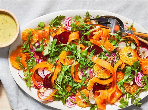 Recipe Shaved Beet And Carrot Salad With Citrus Scallion Dressing