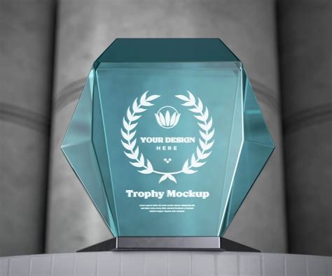 Trophy Glass Mockup Psd High Quality Free Psd Templates For Download