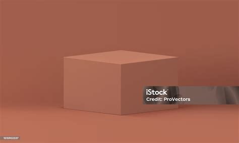 갈색 직사각형 받침대 3d 상자 기하학적 건설 플랫폼 패키지 아이소메트릭 디자인 벡터 3차원 형태에 대한 스톡 벡터 아트 및