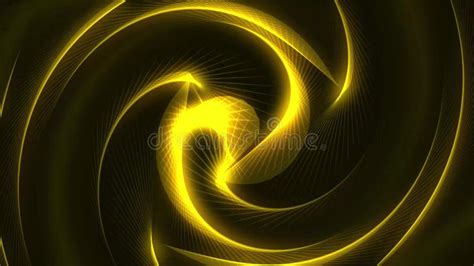 Yellow Wave Of Particles Background Big Data Visualization Futuristic Technology Stock Video