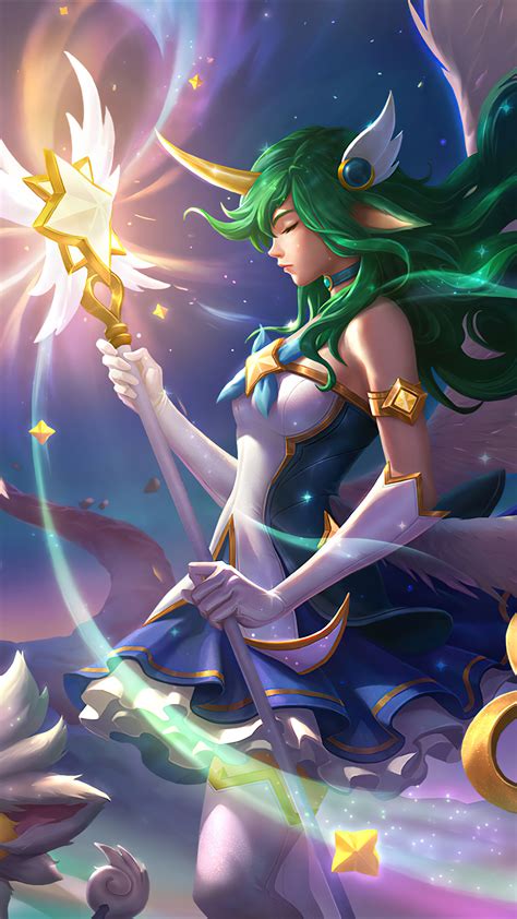 Soraka Star Guardian V2 Skin 4k 8001h Wallpaper Iphone Phone