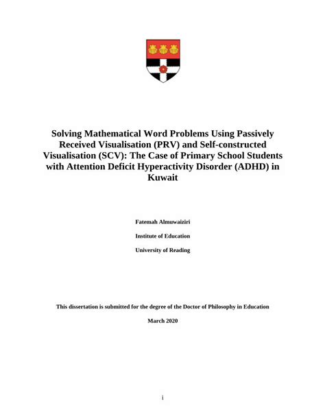 pdf solving mathematical word problems welcome to centaur