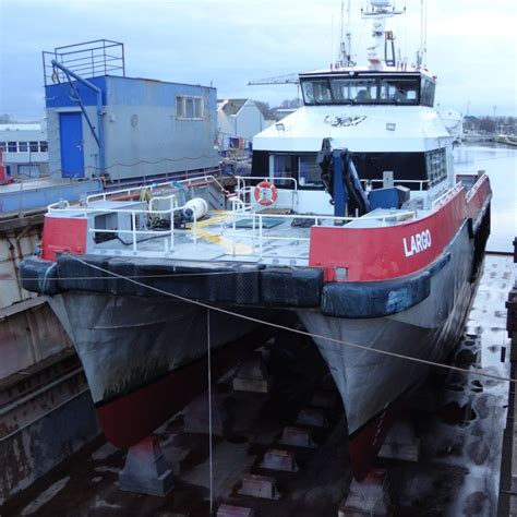 As Seen In The Floating Drydock Of Damen Shipyards Den Helder This Week The Largo Of Opus