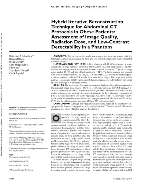 Pdf Hybrid Iterative Reconstruction Technique For Abdominal Ct
