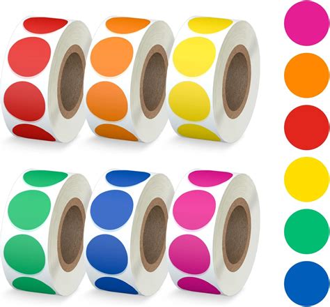 Amazon Com Avery Removable Color Coding Labels Removable Adhesive Assorted Colors