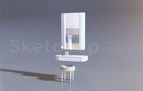 9407 Free Sketchup Dressing Table Model Download